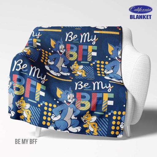 Selimut California - Be My Bff/ Tom & Jerry | My Love Bedcover