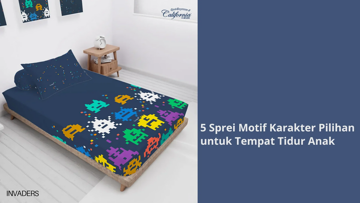 5 Sprei Motif Karakter Pilihan untuk Tempat Tidur Anak – My Love Bedcover