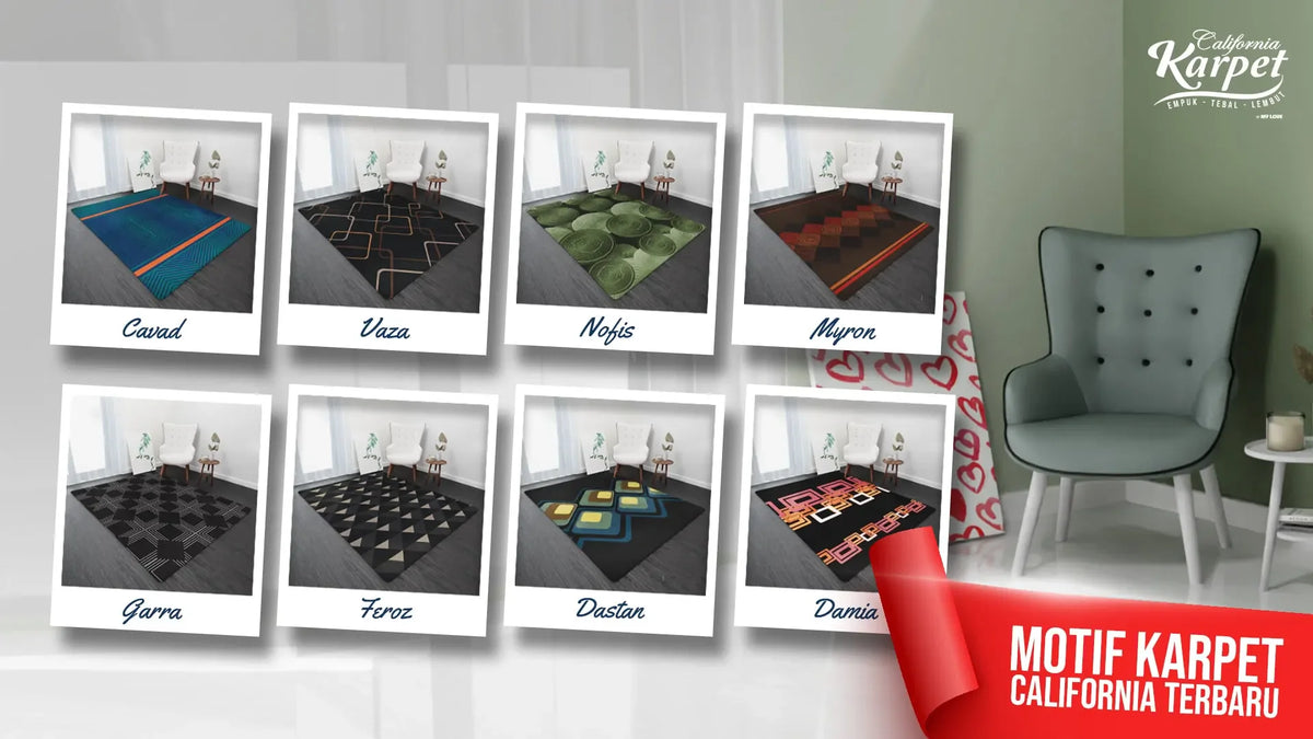 8 Motif Baru Karpet California: Sentuhan Elegan dan Kenyamanan di Seti ...